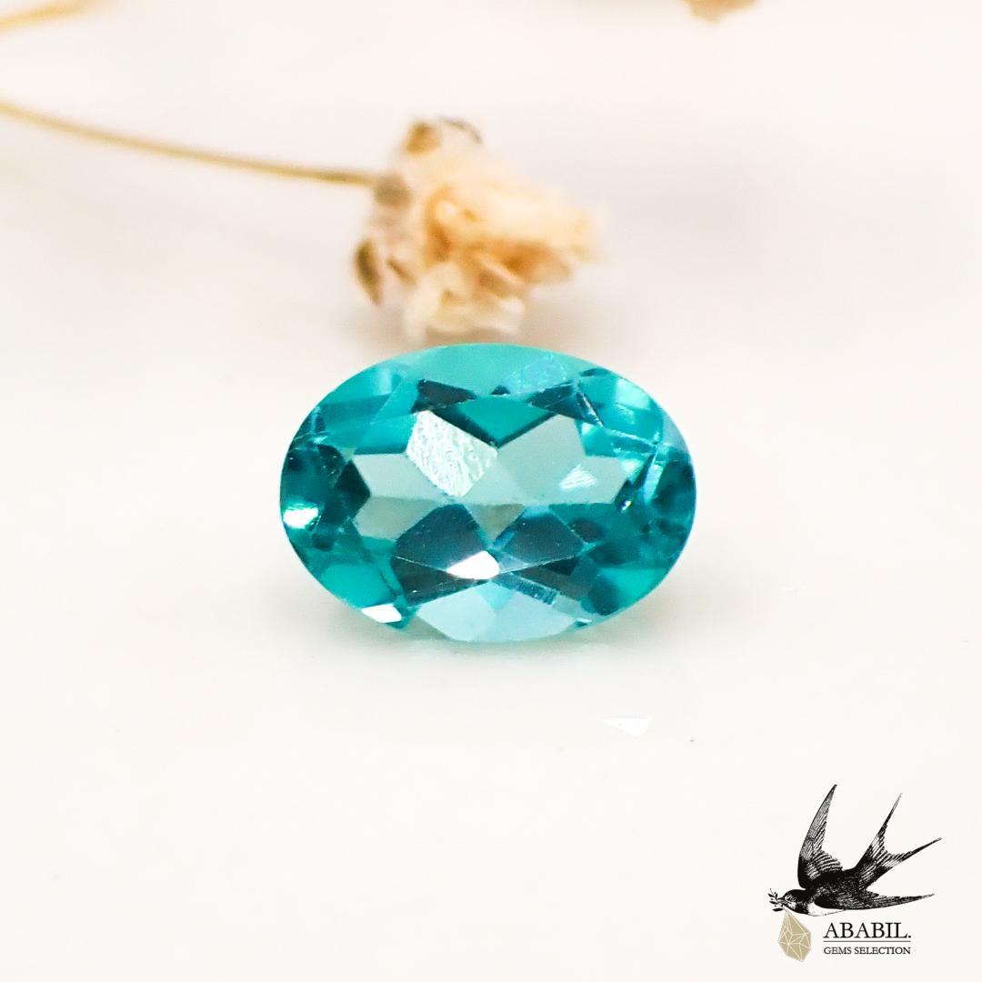 Natural apatite 0.904ct [Madagascar] Neon blue, fluorescent color – ABABIL.gems